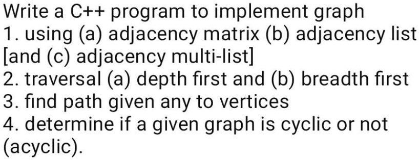 Solved Write A Menu Based Program For The Below Given Question Write A C Program To