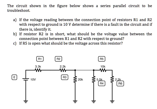SOLVED: The circuit shown in the figure below depicts a series-parallel circuit to be ...