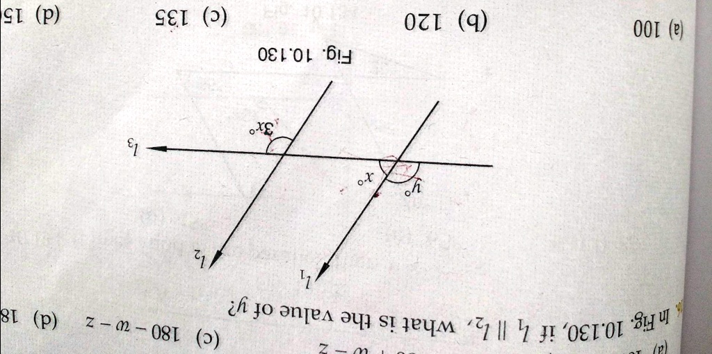SOLVED: 'in figure ,if line1 // line2, what is value of y'