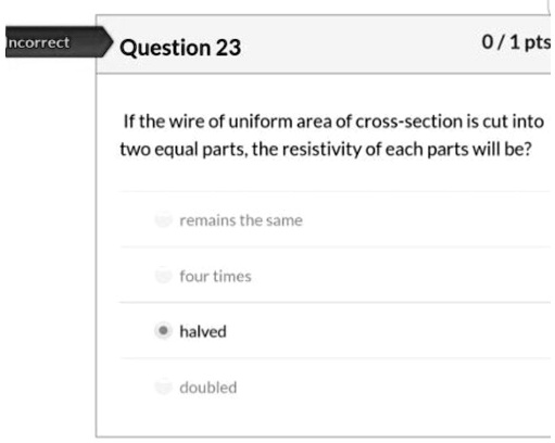 SOLVED: If the wire of uniform area of cross-section is cut into two ...