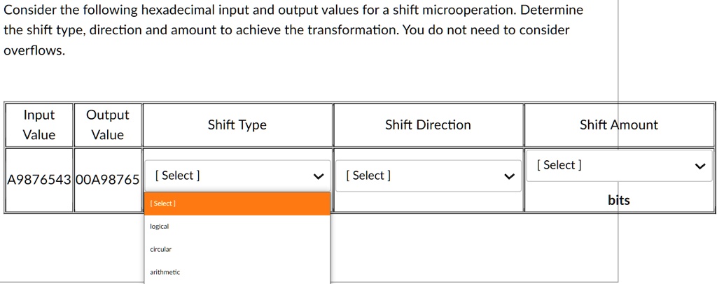 Solved Consider The Following Hexadecimal Input And Output Values For