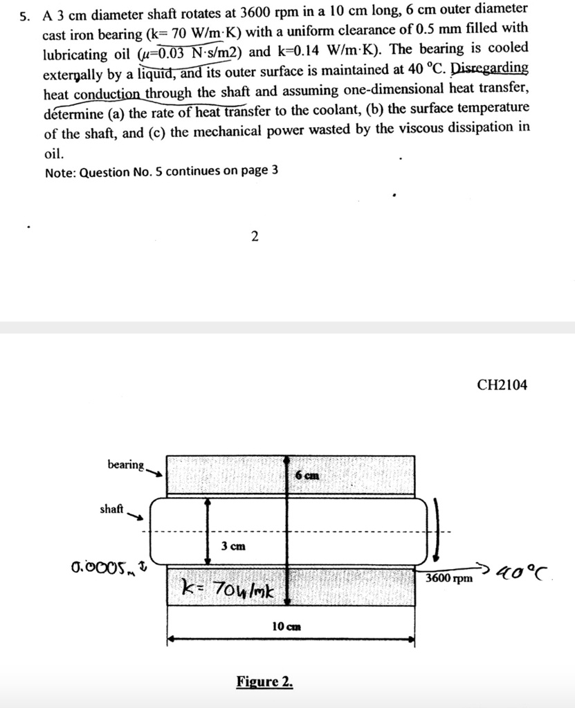 SOLVED: Please provide steps and explanation. A 3 cm diameter shaft ...