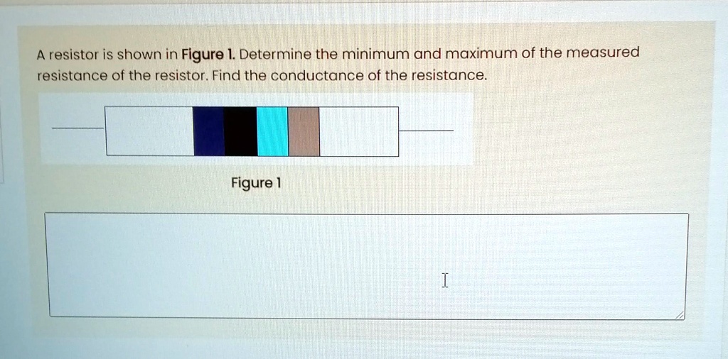 SOLVED: A resistor is shown in Figure 1. Determine the minimum and maximum measured resistance ...