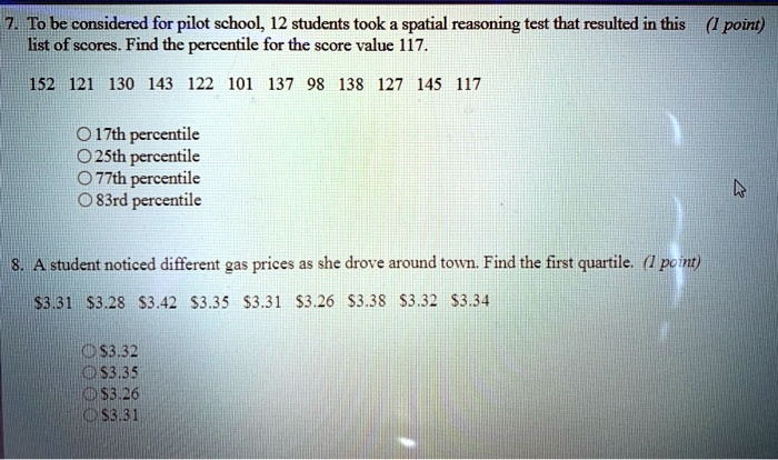 to be considered for pilot school 12 students took spatial reasoning ...