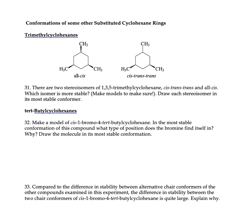 conformations of some other substituted cyclohexane rings ...
