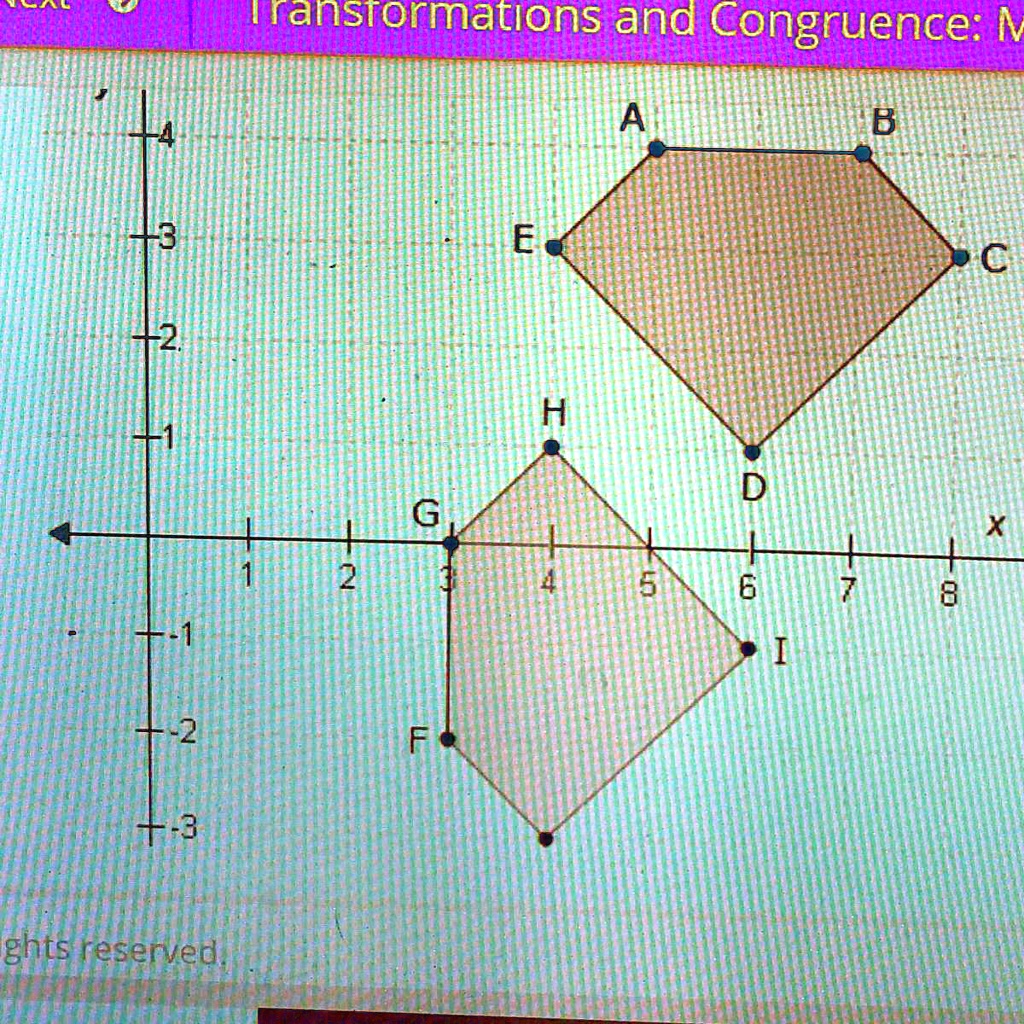 SOLVED: A sequence of two transformations that can be used to show that polygon ABCDE is ...