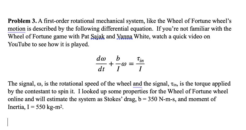 SOLVED: Texts: Question 3.1: Use the Laplace transform to convert the ...