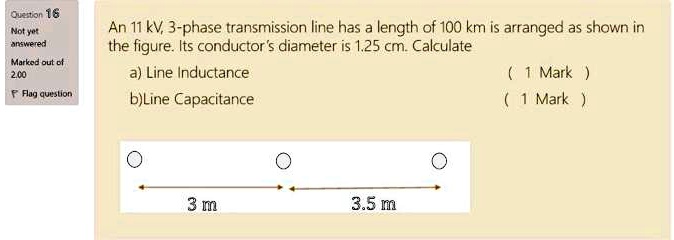 SOLVED: Title: Calculation of Line Inductance and Line Capacitance in a ...