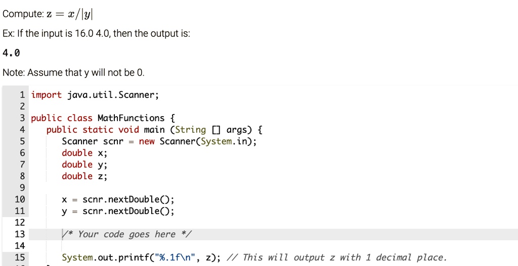 compute z xly ex if the input is 160 40 then the output is 40 note ...