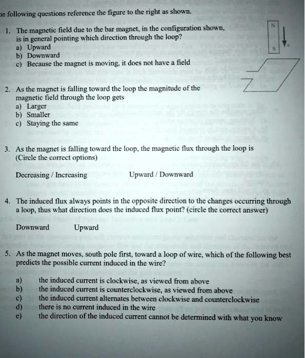 he following questions reference the figure to the right as shown. 1 ...