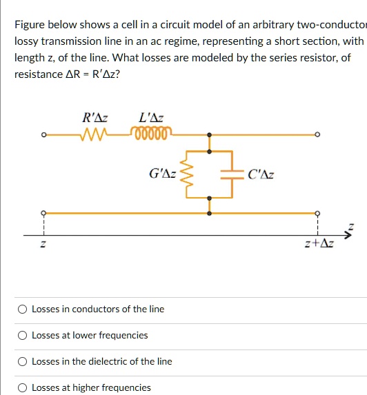 Figure below shows a cell in a circuit model of an arbitrary...