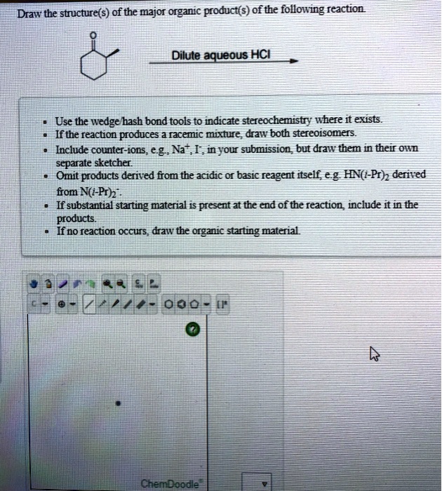 SOLVED: Draw the structure(s) of the major organic product(s) of the ...
