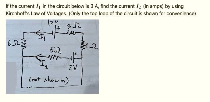 If the current i in the circuit below is 3 a find the...