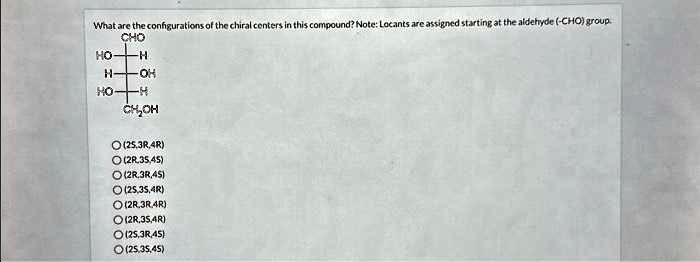 What are the configurations of the chiral centers in this compound ...