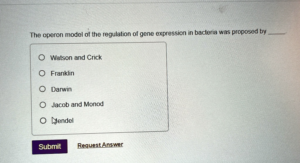 [GET ANSWER] The operon model of the regulation of gene expression in ...