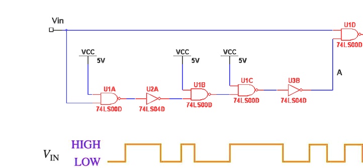 vin 0 u1d 74ls00d vcc 5v vcc as vcc as a u1b u1c u3b u1a u2a 74lso0d ...