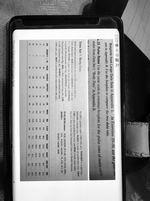 Solved 1 Data 37 Hl Boxplots From A 1 Body Data Use Use Large Body 1 Data H Datu The 
