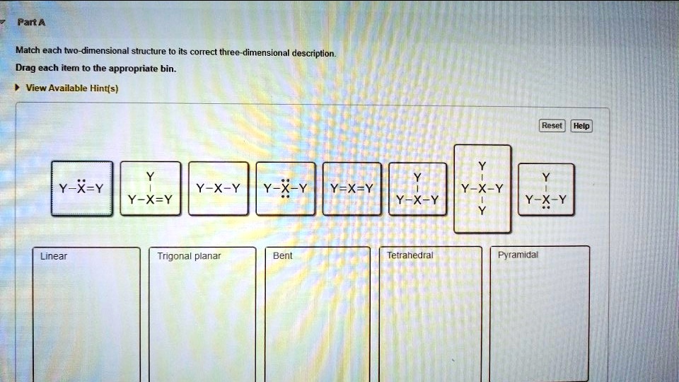 para match each tivo dimensional structure to its correct three dimensional description drag ...