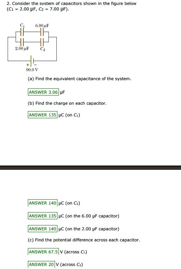 SOLVED: Consider the svstem of capacitors shown in the figure below (C1 ... SOLVED: Consider the svstem of capacitors shown in the figure below (C1 ...