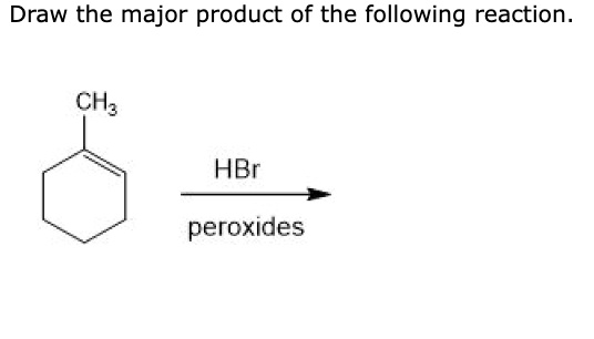Draw the major product of the following reaction. Please explain too ...
