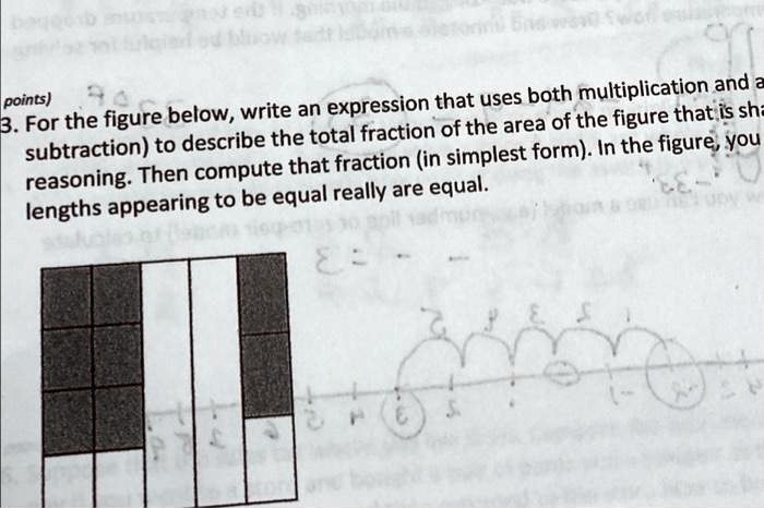 SOLVED: points) 3. For the figure below, write an expression that uses both multiplication and a ...