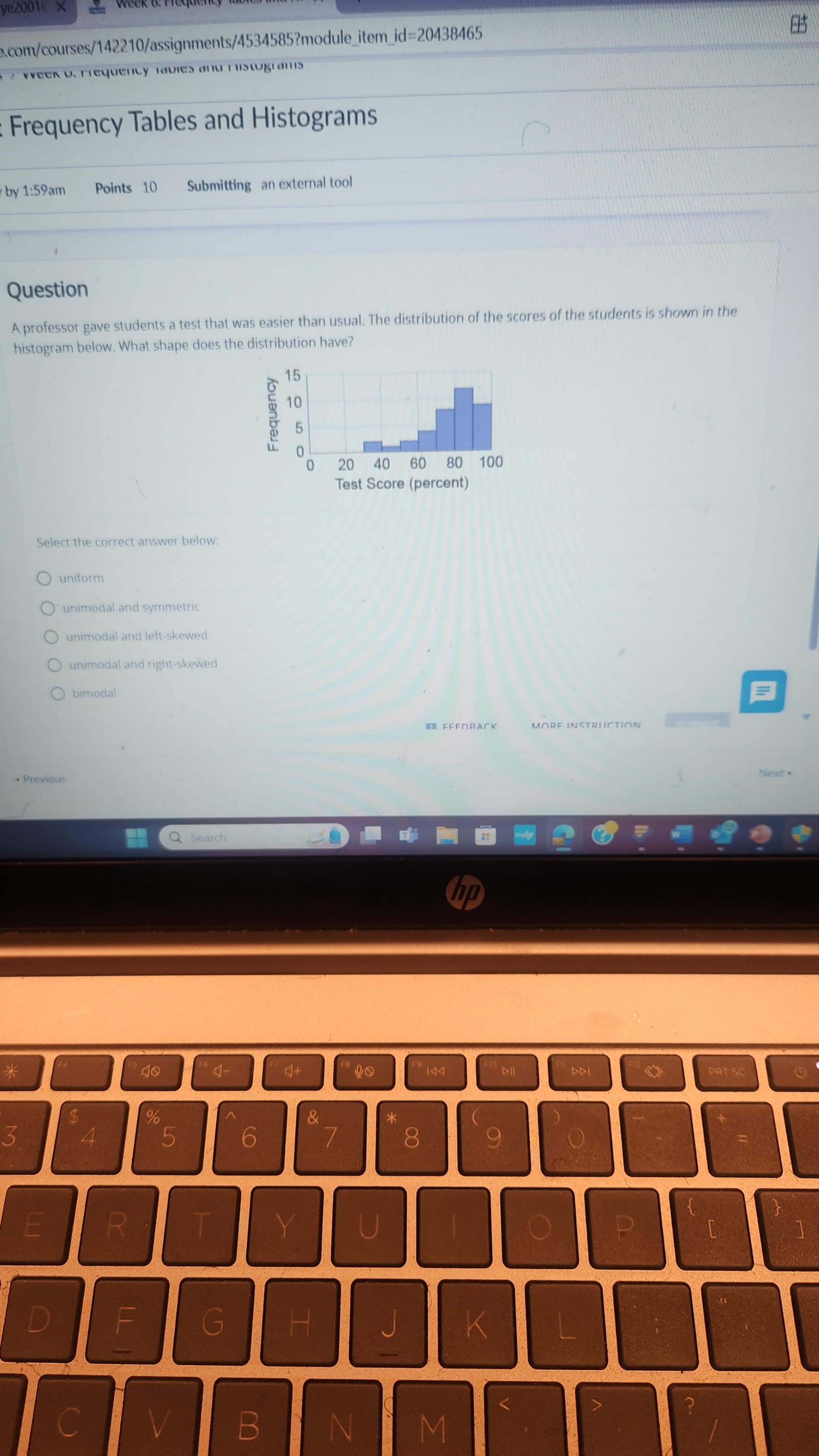 acom/courses/142210/assignments/4534585?moduleitemid=20438465 Frequency Tables and Histograms by ...