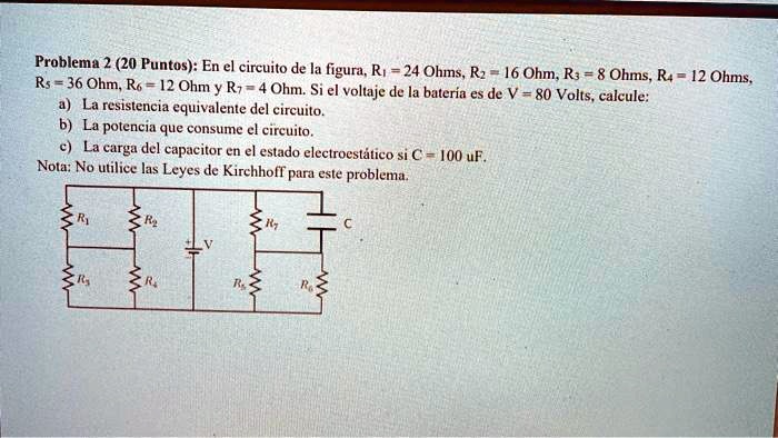 problema 2 20 puntos en el circuito de la figura ri 24 ohms rz 16 ohm rs ohms rt 12 ohms 36 ohm ...