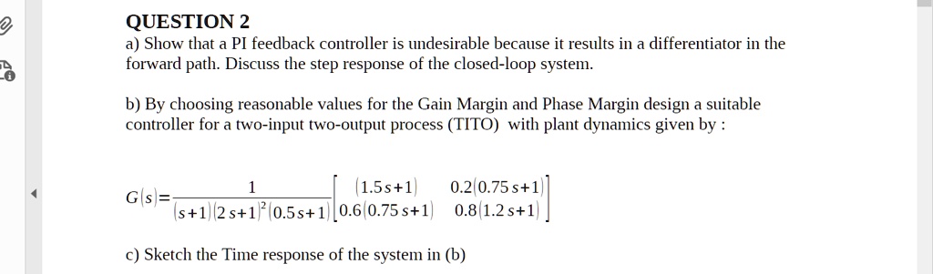 SOLVED: a) Write short notes on the different types of compensators ...