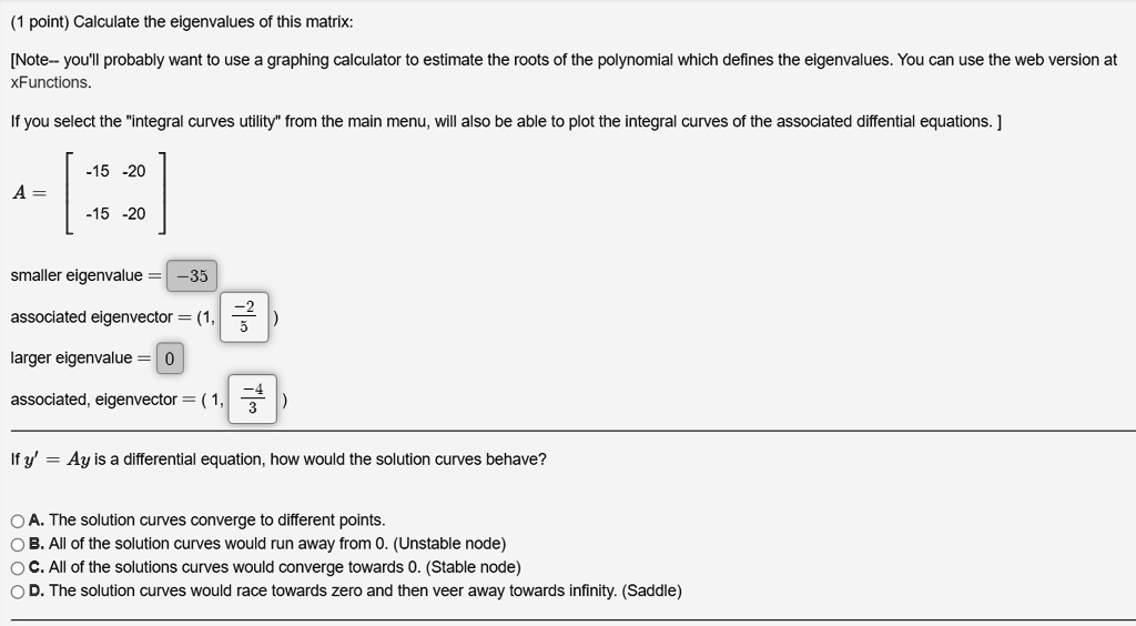 Eigenvalues Calculator