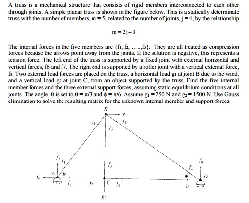A truss is a mechanical structure that consists of rigid members ...