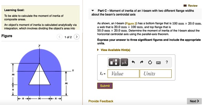 Review Learning Goal: To be able to calculate the moment of inertia of ...