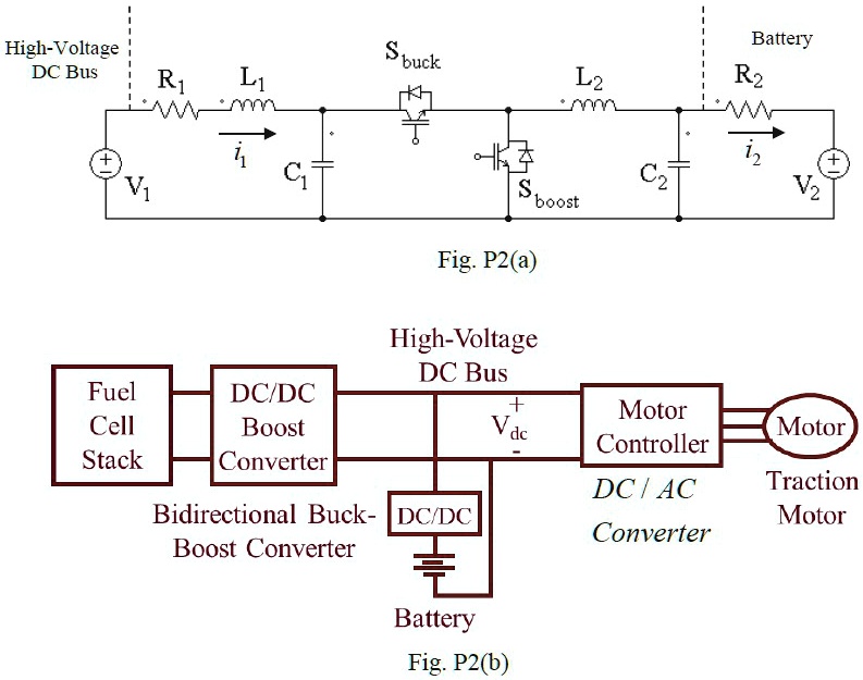 SOLVED: The bidirectional buck-boost converter shown in Fig. P2(a) is ...