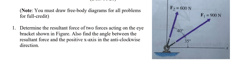 (Note: You must draw free-body diagrams for all problems for full ...