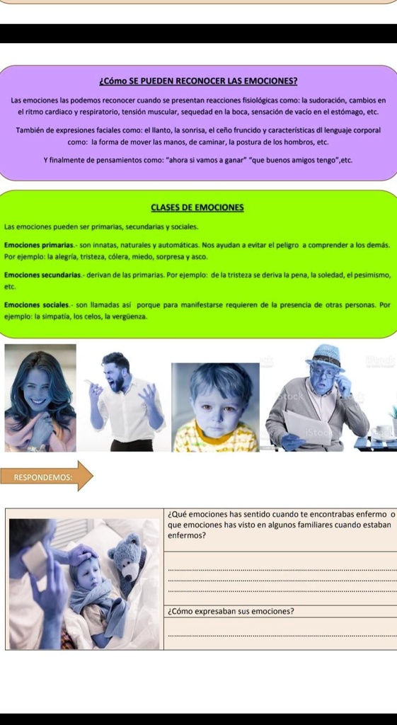SOLVED: Qué emoción ese sentido para tapa trabados enfermo Cómo SE ...
