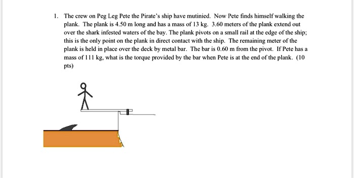 SOLVED: The creW on Peg Leg Pete the Pirate' ship have mutinied, Now ...