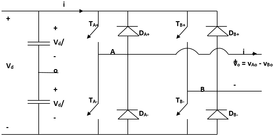 SOLVED: A phase-switched mode inverter shown in the figure will be analyzed. The inverter is ...