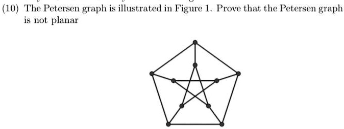 SOLVED: Can you solve this discrete math question? (10) The Petersen graph is illustrated in ...