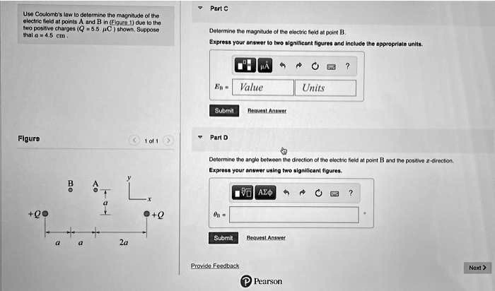 SOLVED: Use Coulomb's law to determine the magnitude of the electric ...