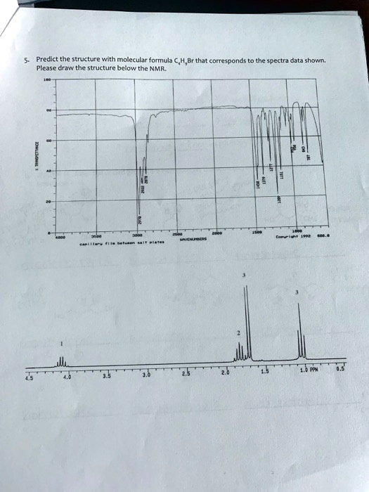 predict the structure with molecular formula hbr that corresponds the ...