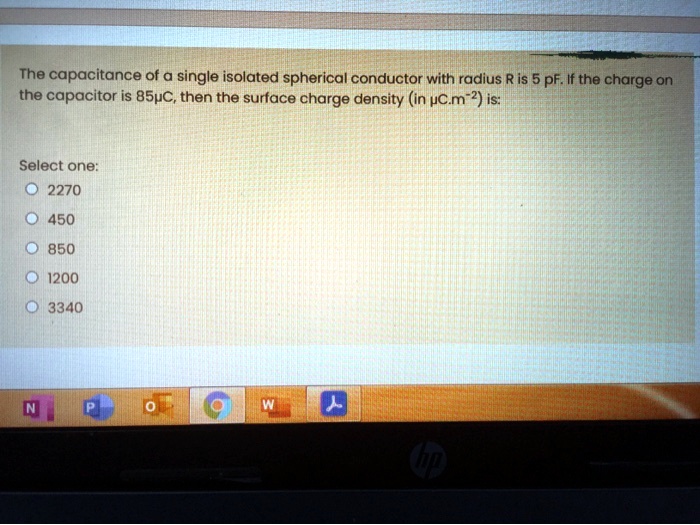 the capacitance of a single isolated spherical conductor with radius r ...