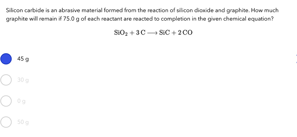 silicon carbide is an abrasive material formed from the reaction of ...
