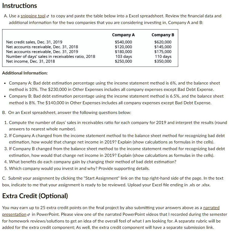 SOLVED: A. Use a snipping tool to copy and paste the table below into ...