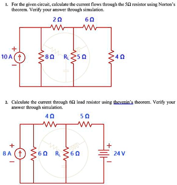 SOLVED: solve this and ( do simulation by using multisim not by your hand ) 1. For the given ...
