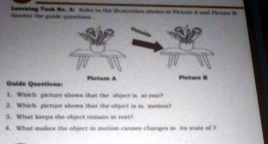 SOLVED: Learning Task No. 3: Refer to the illustration shown in Picture A and Picture B. Answer ...