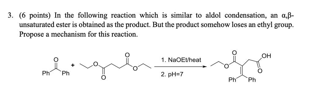 SOLVED: 3 (6 points) In the following reaction which is similar to ...