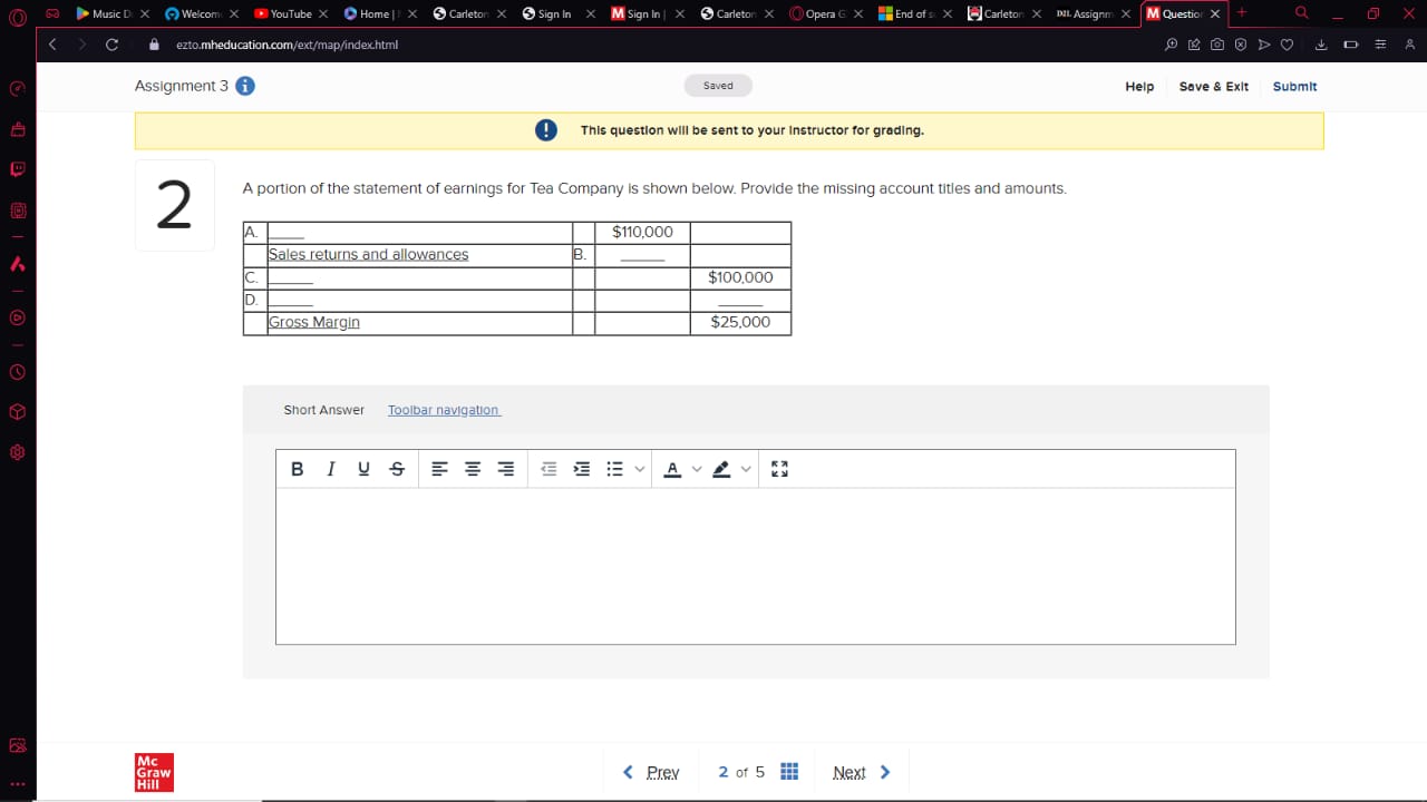 Solved Assignment 3 I Saved Help Sove And Exit Submit This Question Wiii 7033