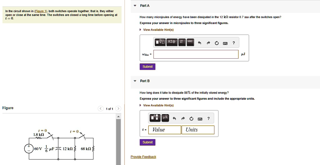 SOLVED: Texts: Part A In the circuit shown in (Figure 1), both switches operate together; that ...