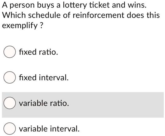 SOLVED: A person buys a lottery ticket and wins Which schedule of ... SOLVED: A person buys a lottery ticket and wins Which schedule of ...