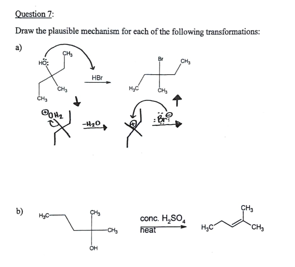 SOLVED:Question Z: Draw the plausible mechanism for each of the following transformations: a ...