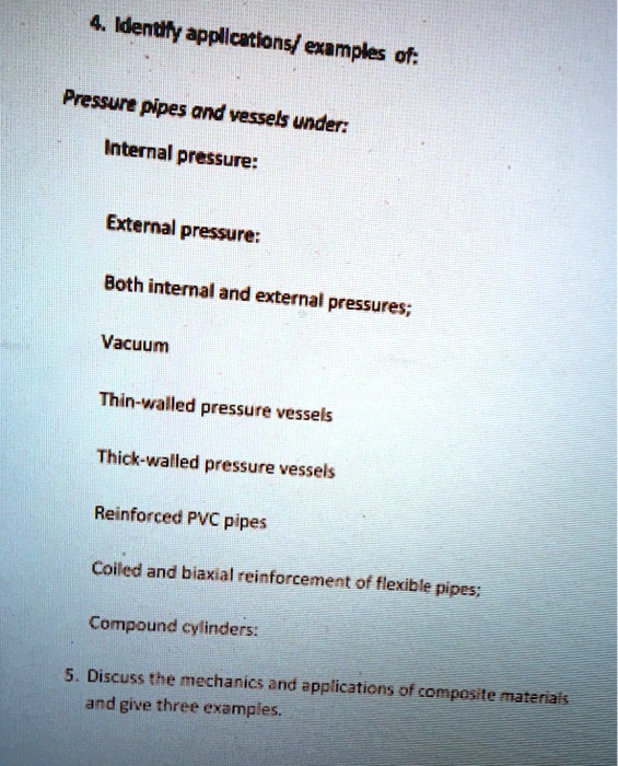 SOLVED: Give brief answers plz 4.Identify appllcations/examples of ...